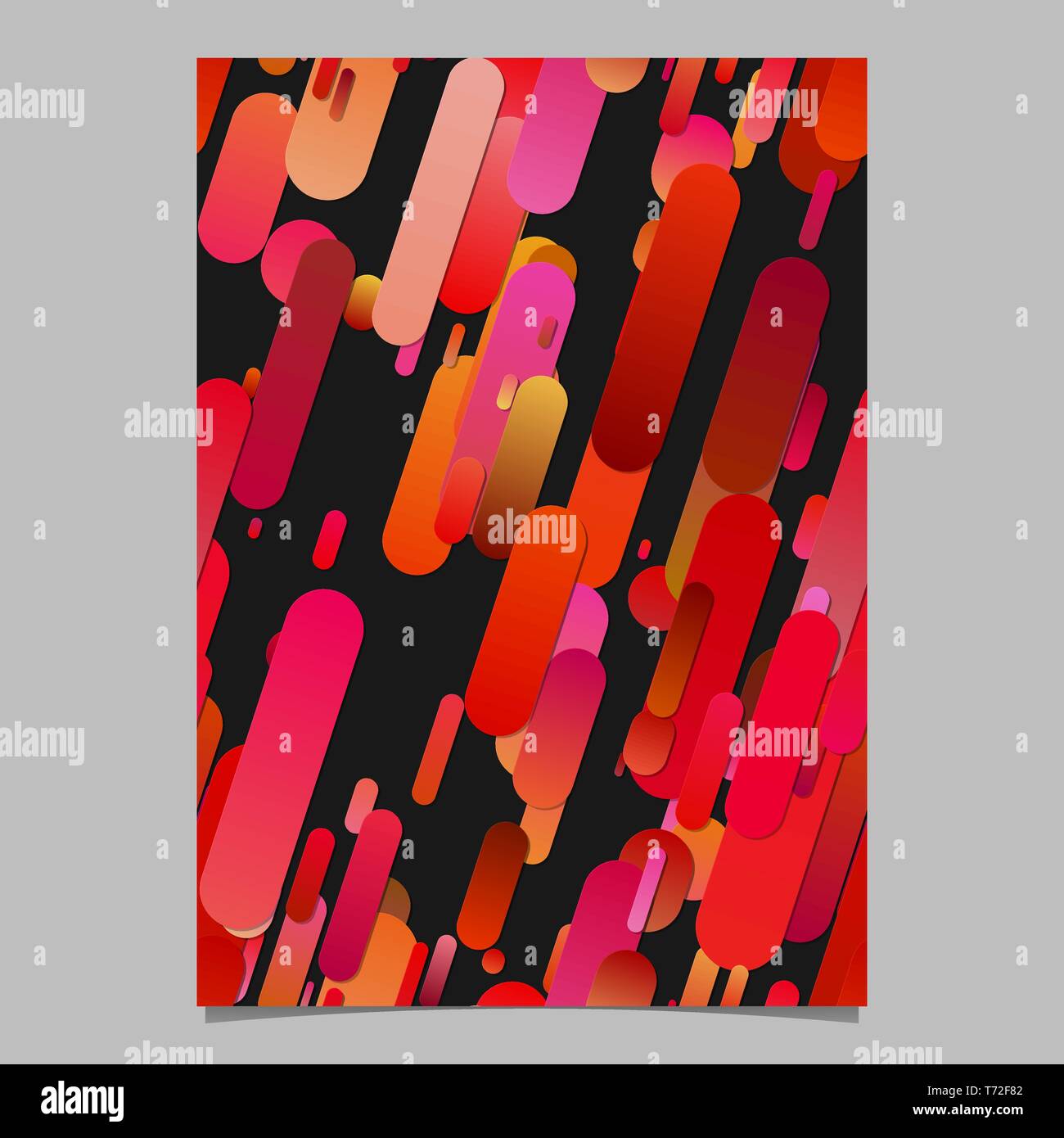 Red modern abstract gradient rounded stripe pattern brochure background Stock Vector Image & Art ...