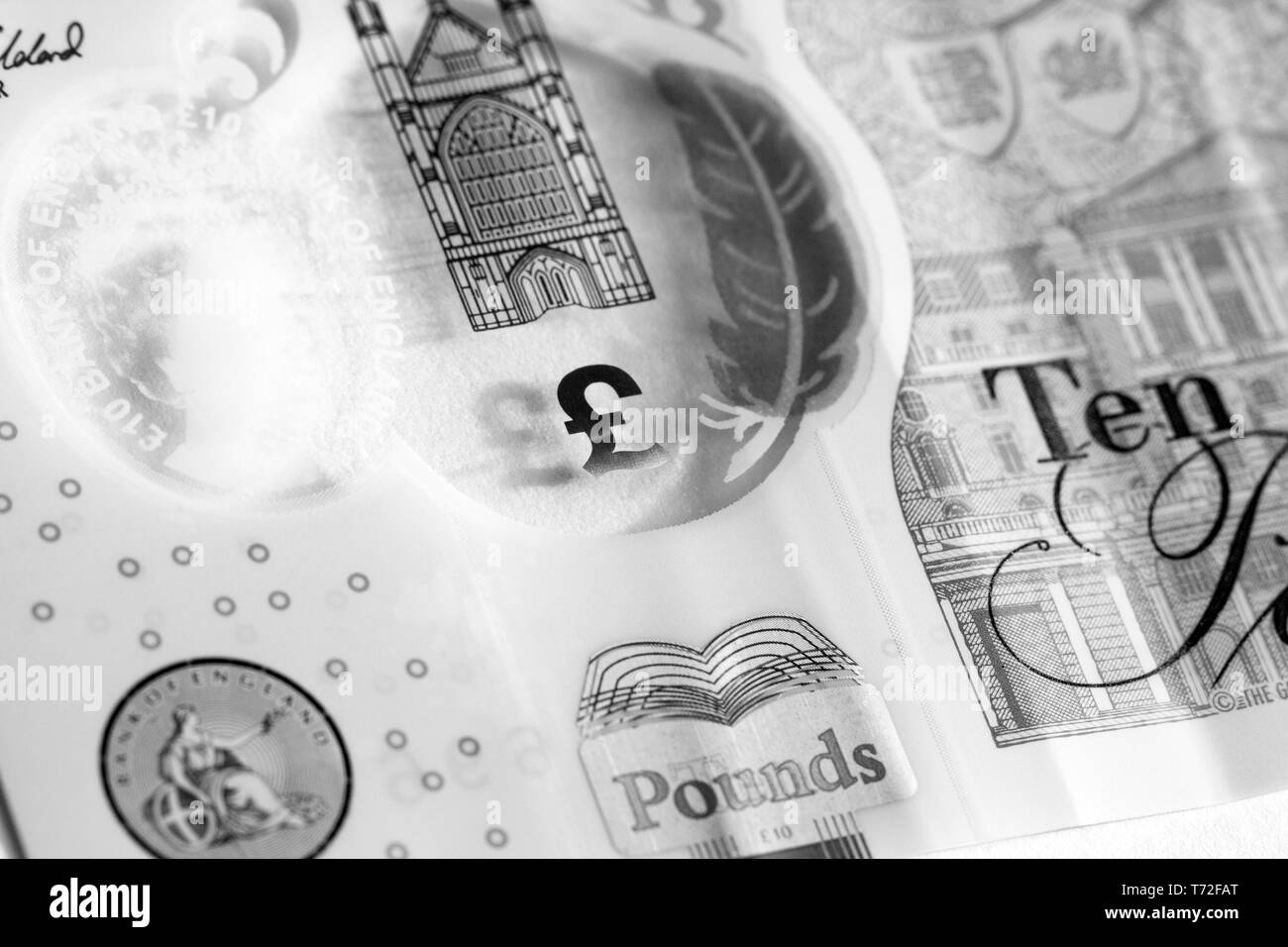 10 pound note Black and White Stock Photos & Images - Alamy