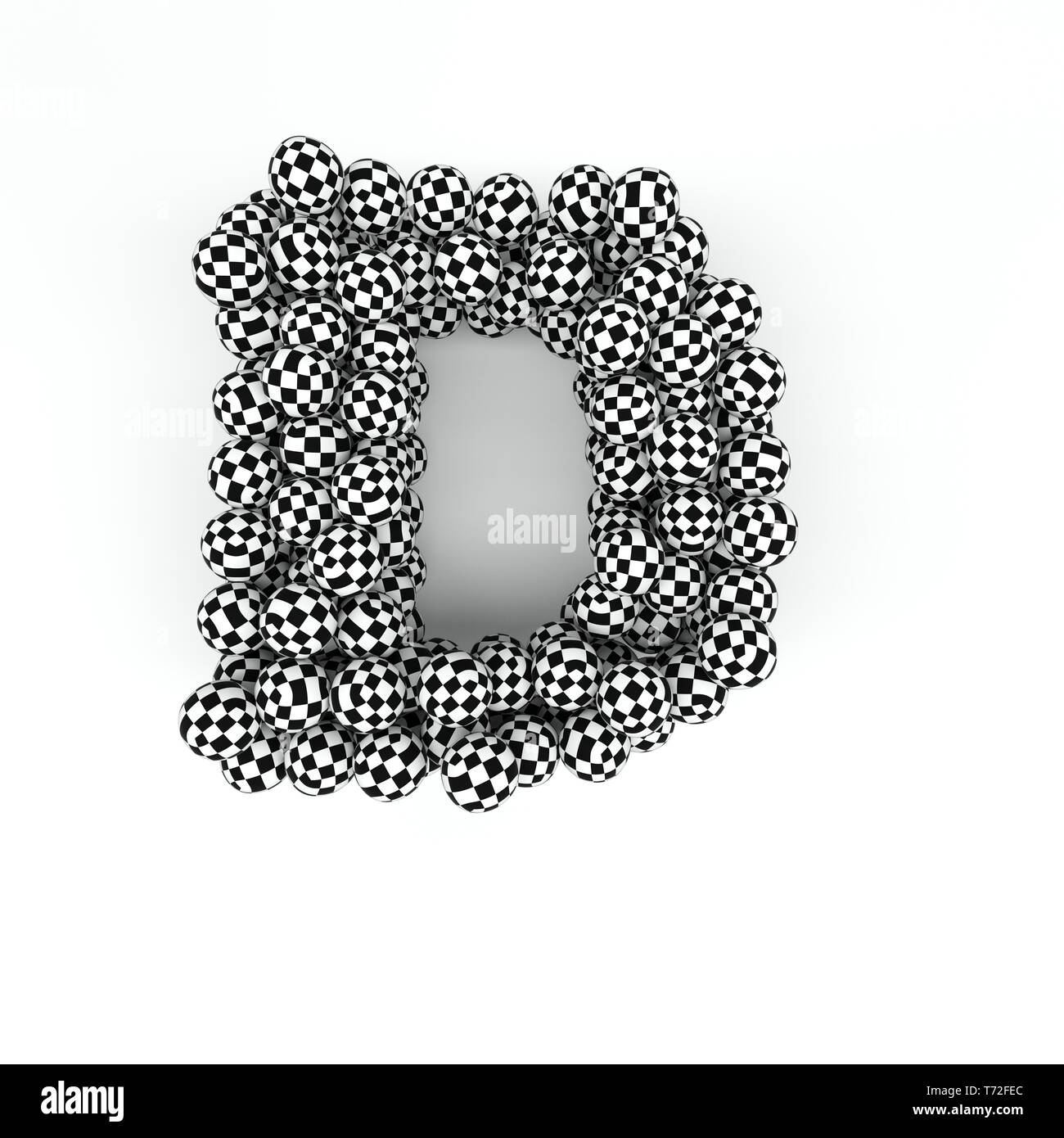 3D Render of Alphabet Letter Stock Photo - Alamy