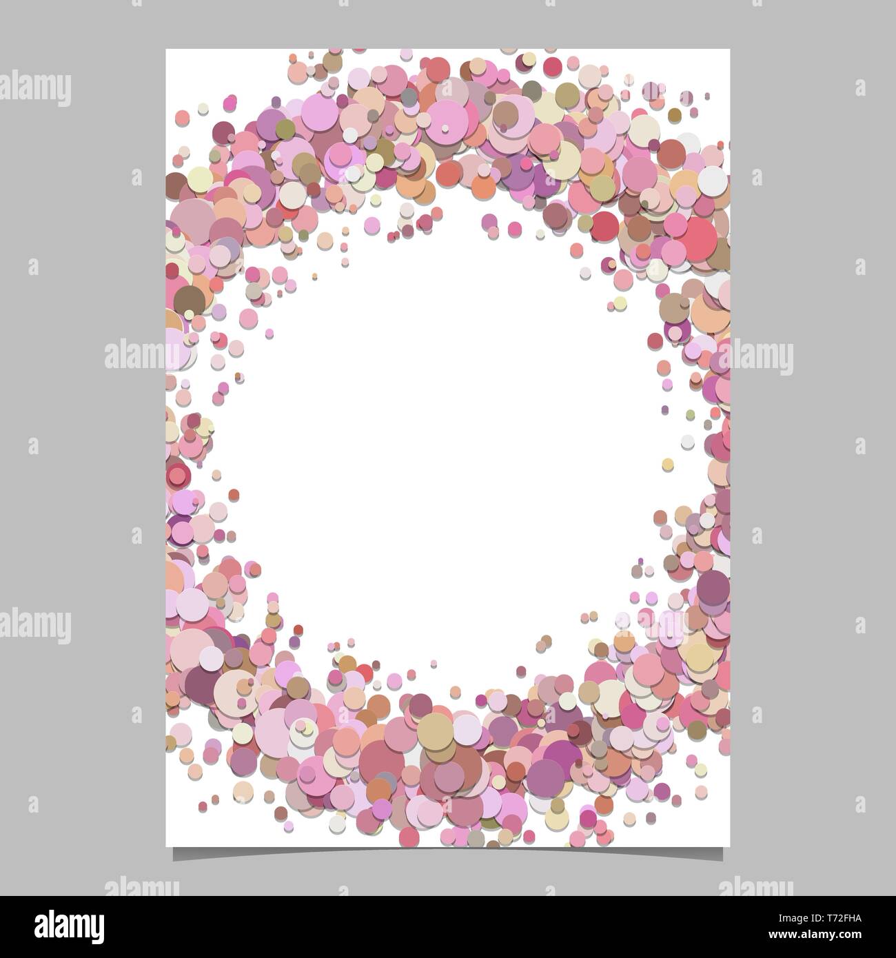 Abstract confetti dot poster background - vector page border template ...