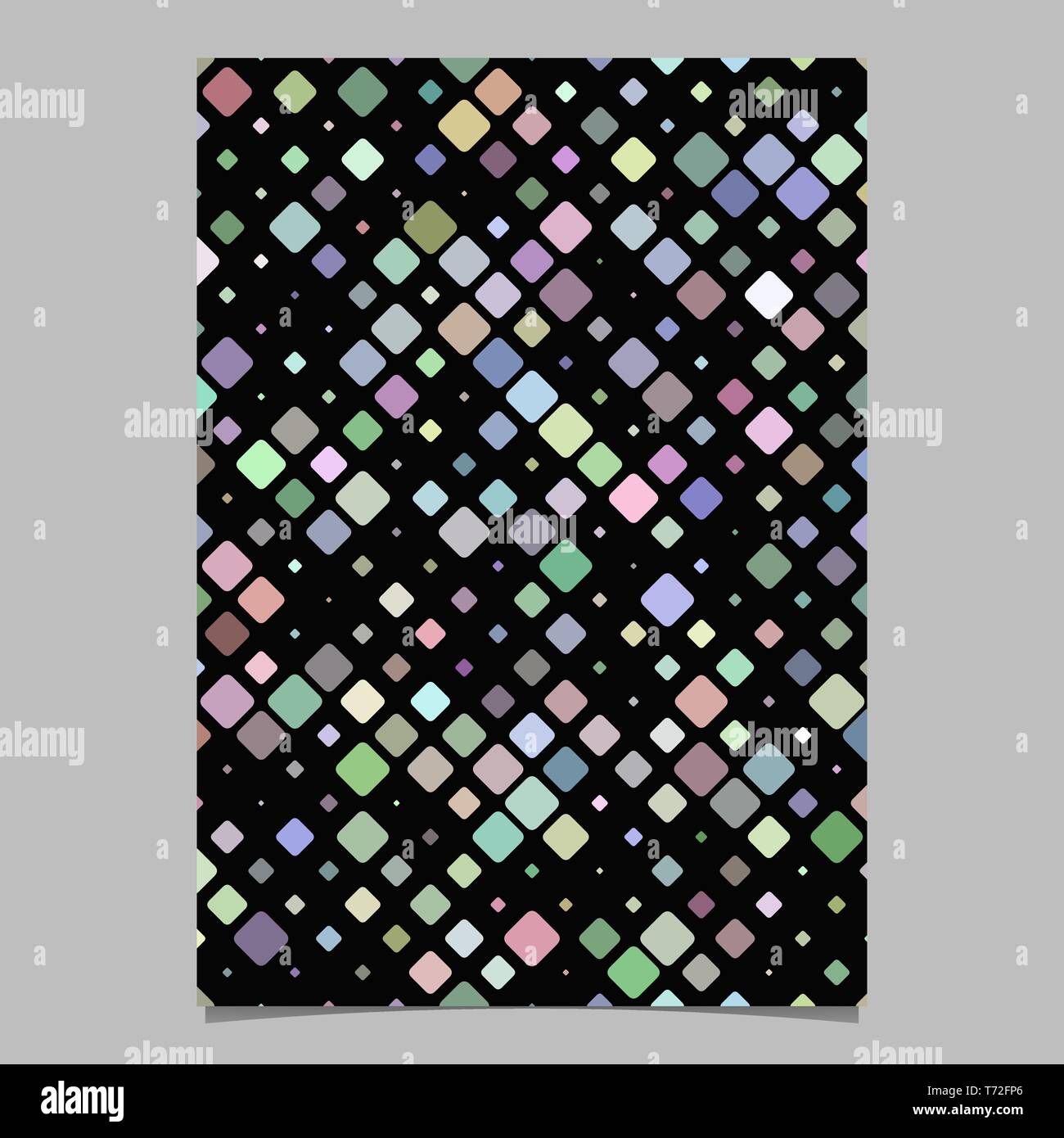 Colorful geometrical pattern flyer design - vector document background ...