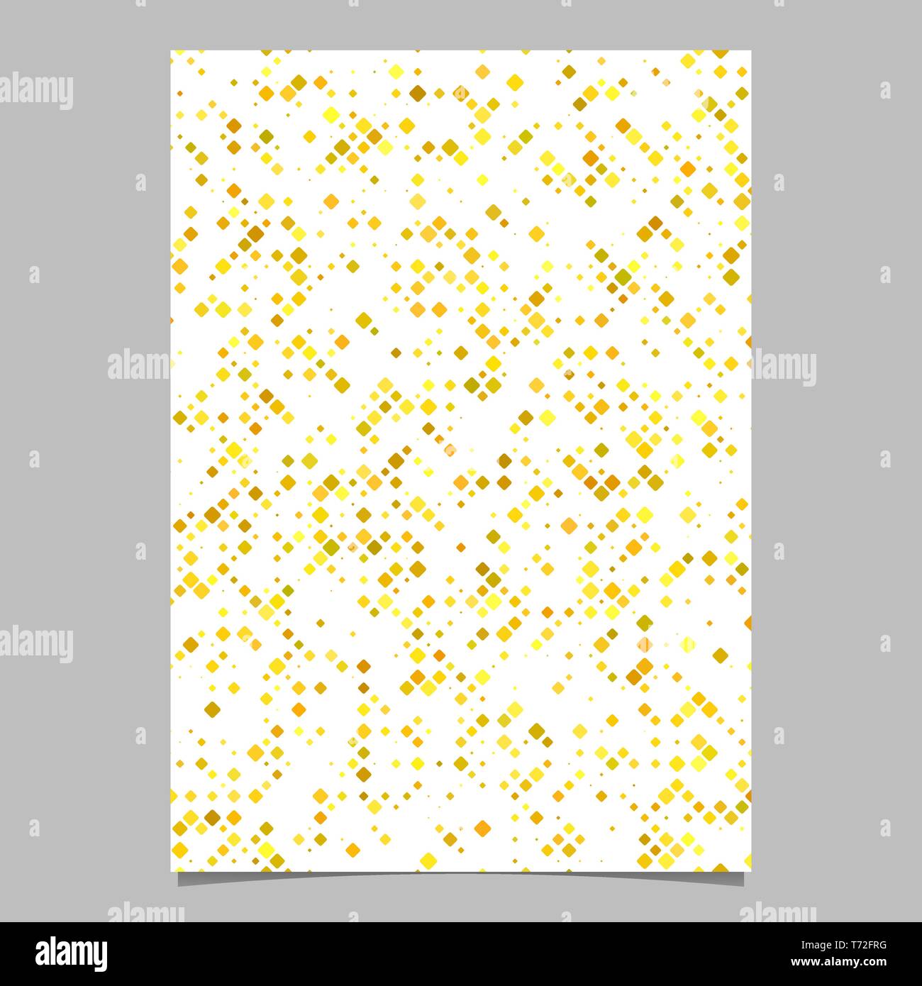 Yellow abstract diagonal square pattern background brochure template Stock Vector Image & Art ...