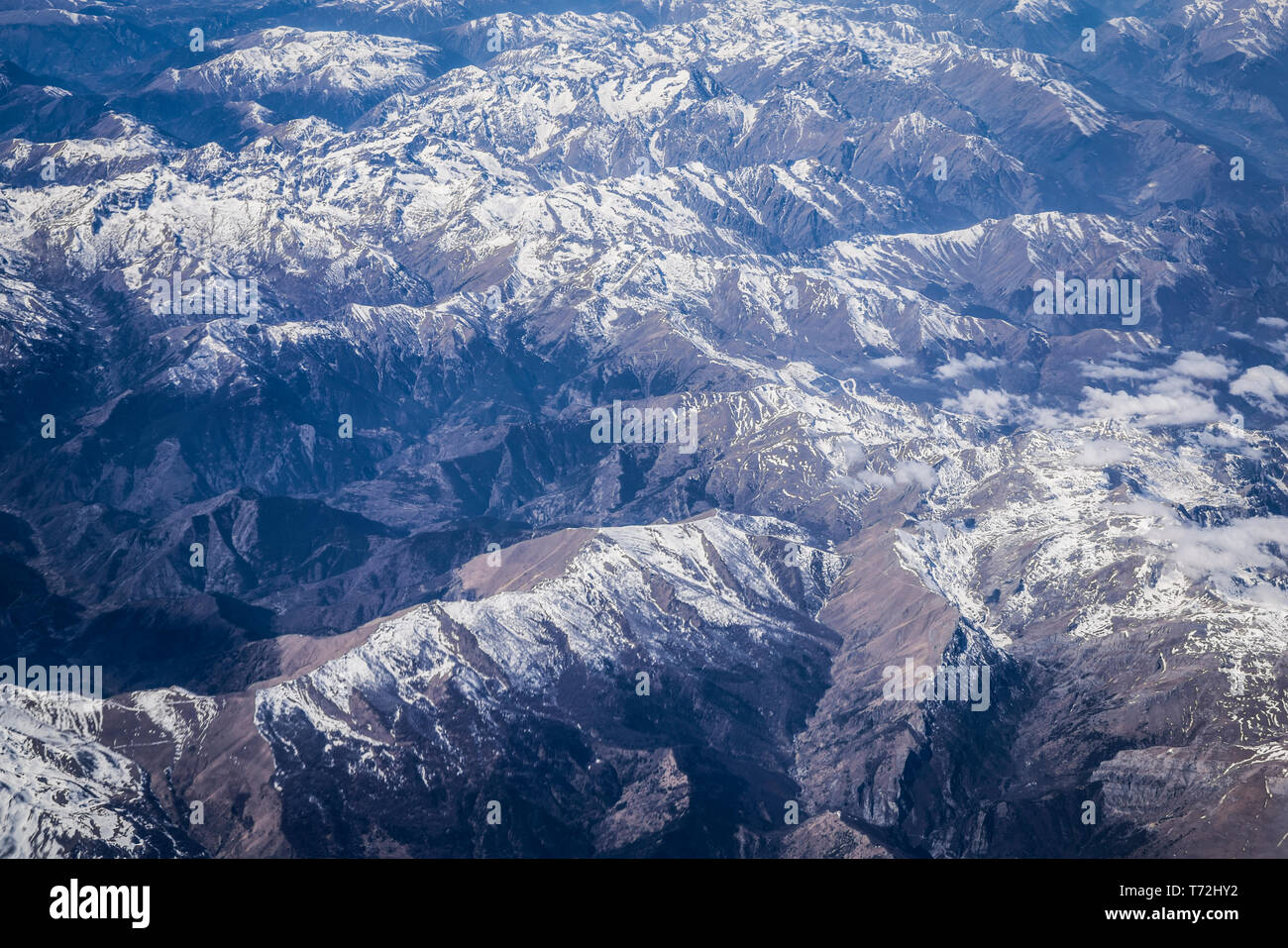 Pyrenees Mountains From Plane High Resolution Stock Photography and ...