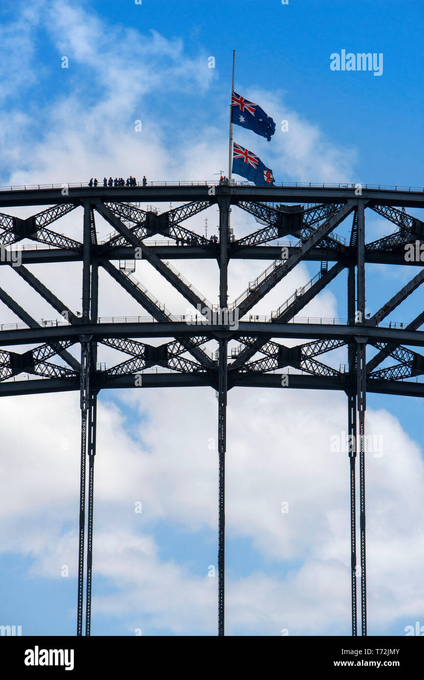 Walking over the Harbour Bridge in Sydney, Australia Stock Photo - Alamy