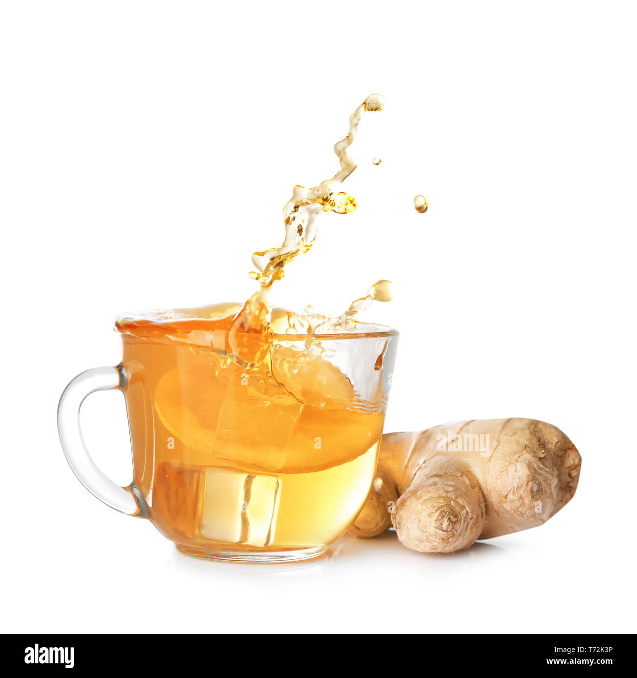Ginger drink ice Cut Out Stock Images & Pictures - Alamy