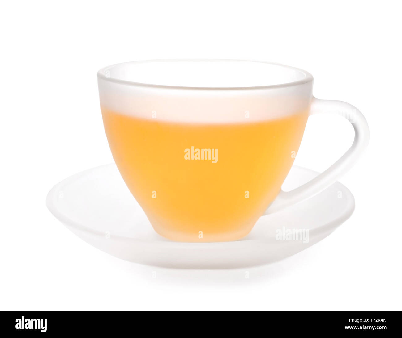 Cup of hot tea on white background Stock Photo - Alamy