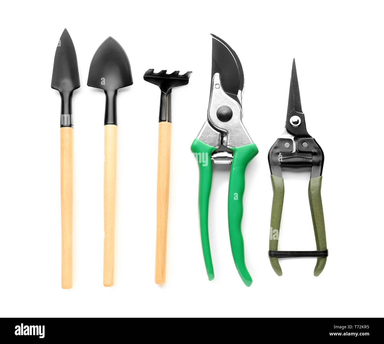 Flat gardening tools shovel Cut Out Stock Images & Pictures - Alamy