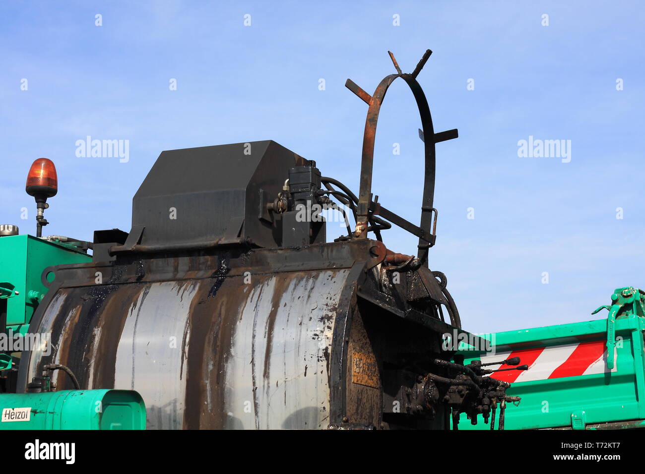 Bitumen heating tank Stock Photo - Alamy