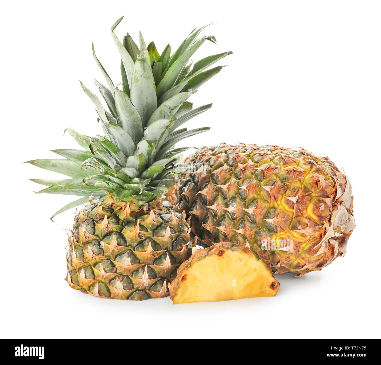 Pineapples leaves Cut Out Stock Images & Pictures - Alamy