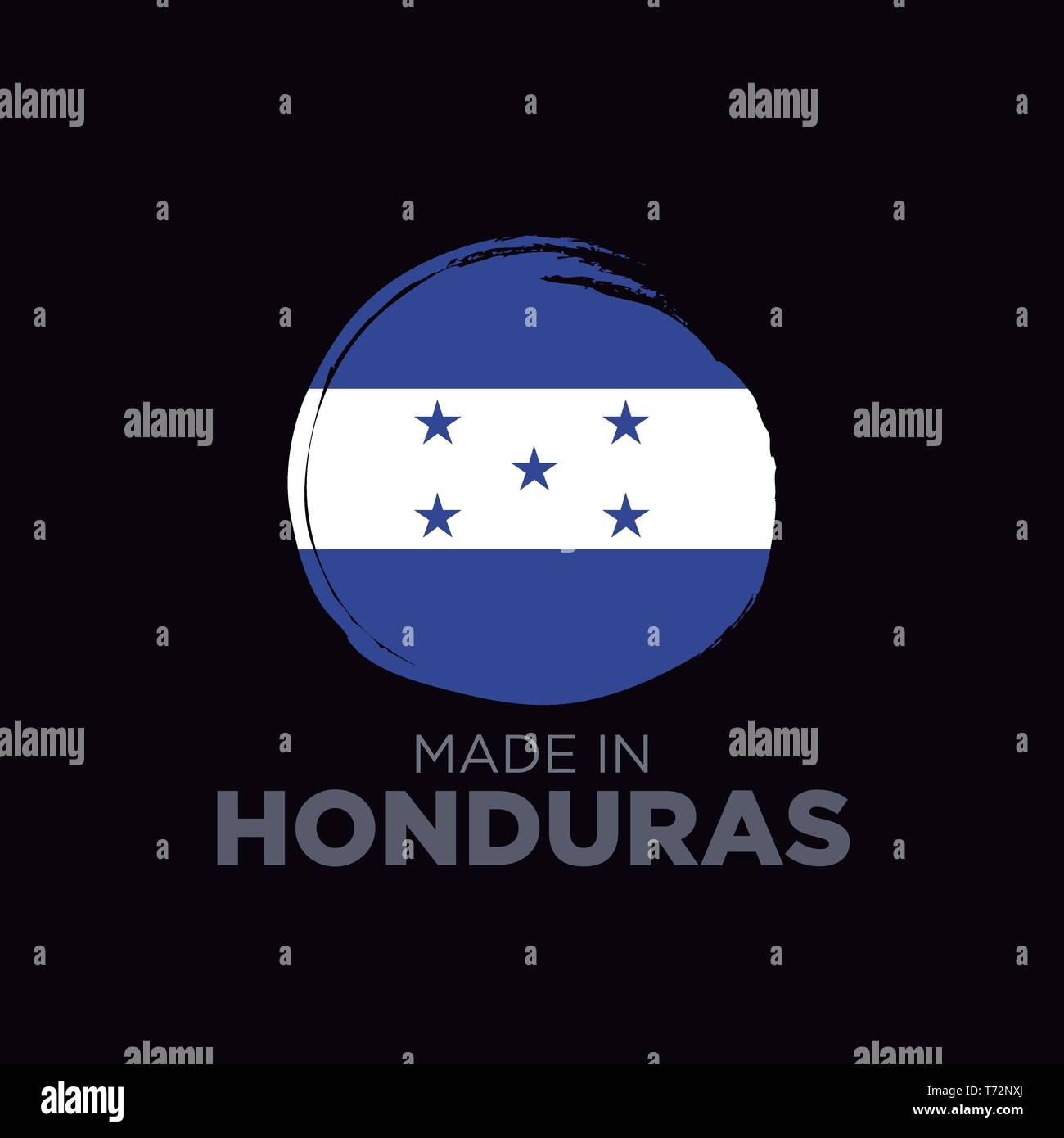 Honduras flag icon in Stock Vector Images - Alamy