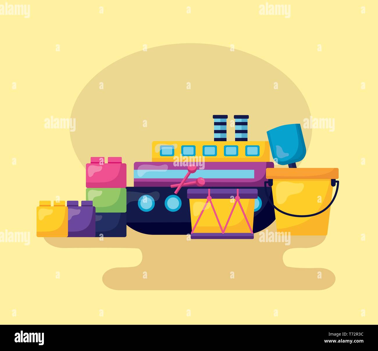 kids toys design Stock Vector Image & Art - Alamy