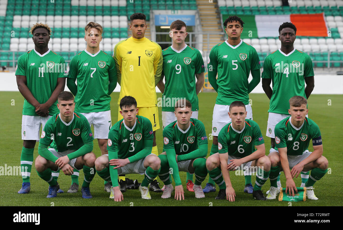 Ireland Team at the 2019 UEFA European Under-17 Championship Group A ...