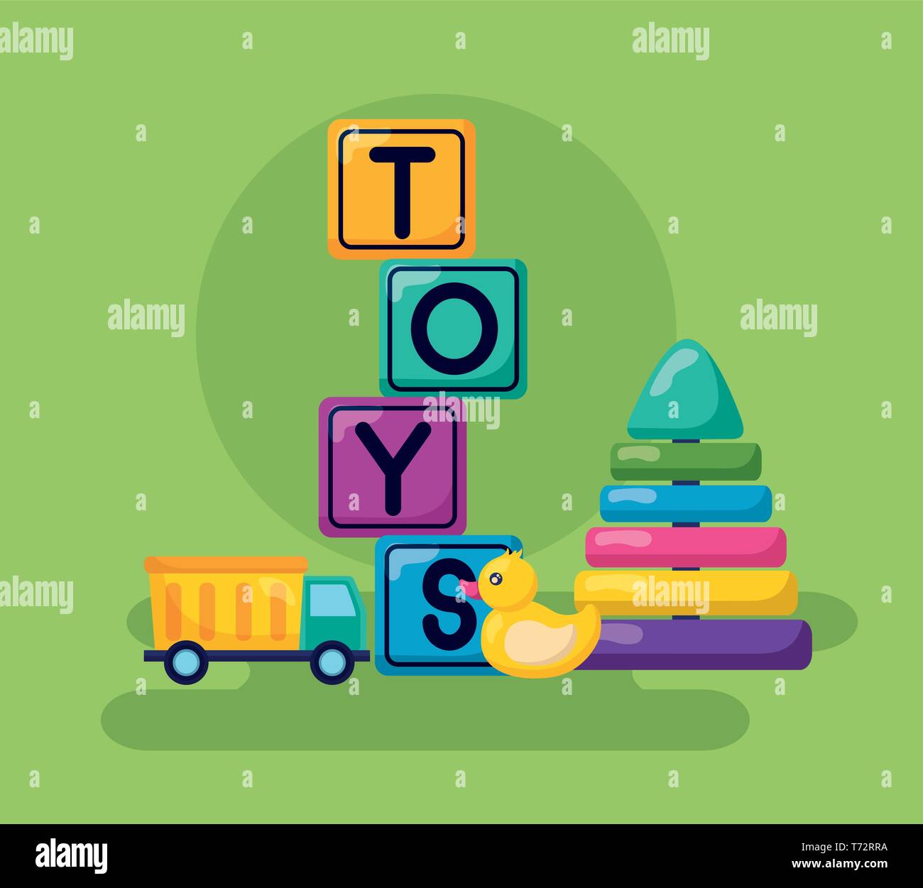 kids toys design Stock Vector Image & Art - Alamy