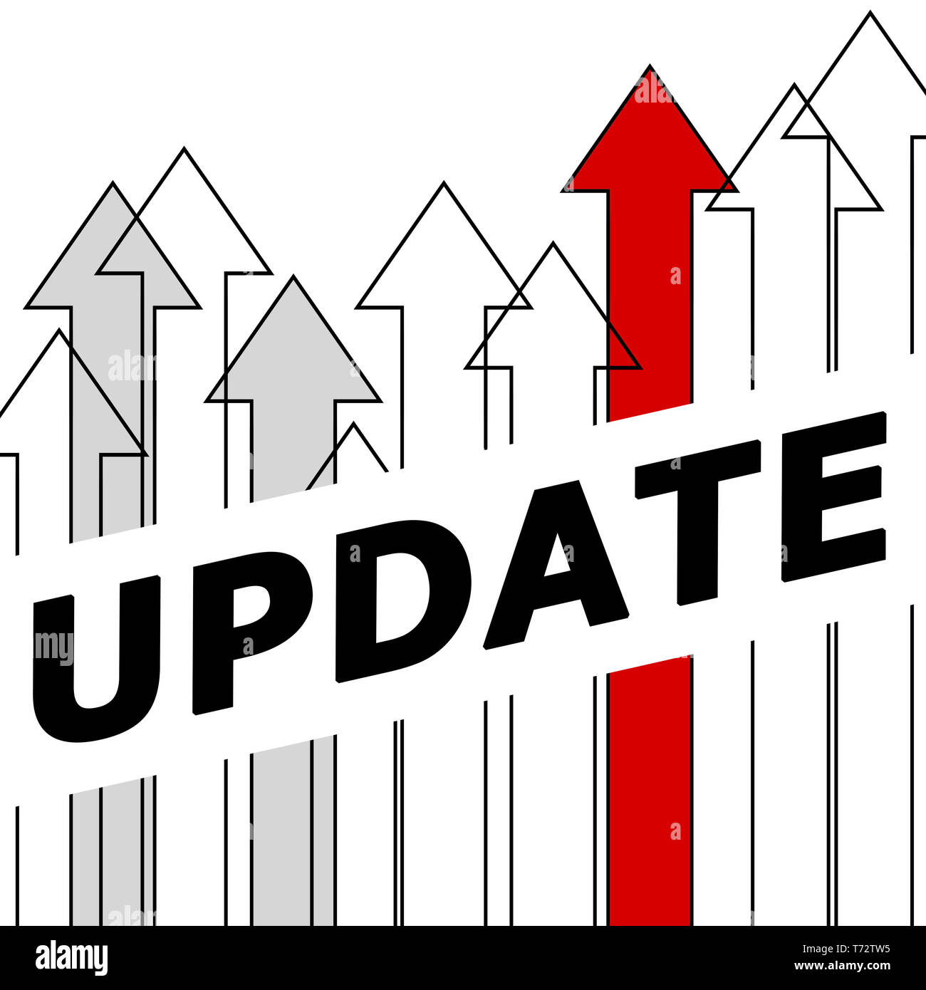 Update arrows hi-res stock photography and images - Alamy