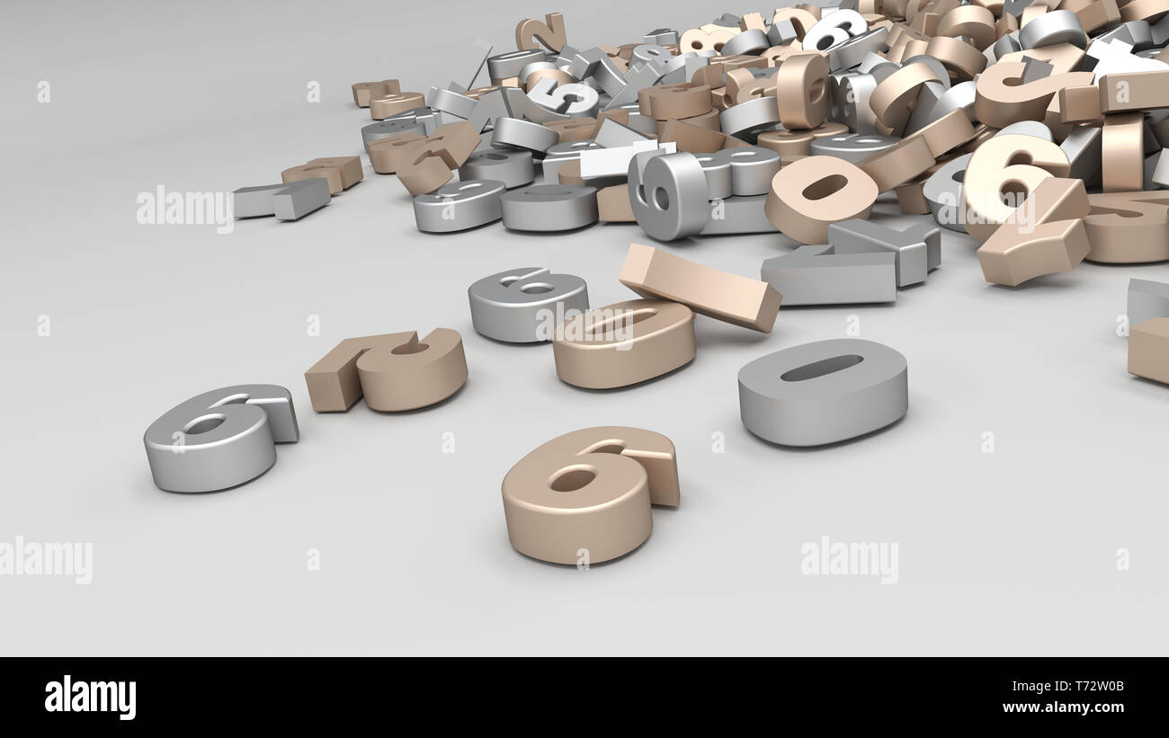 3D Render of Abstract Alphabet Background Stock Photo - Alamy