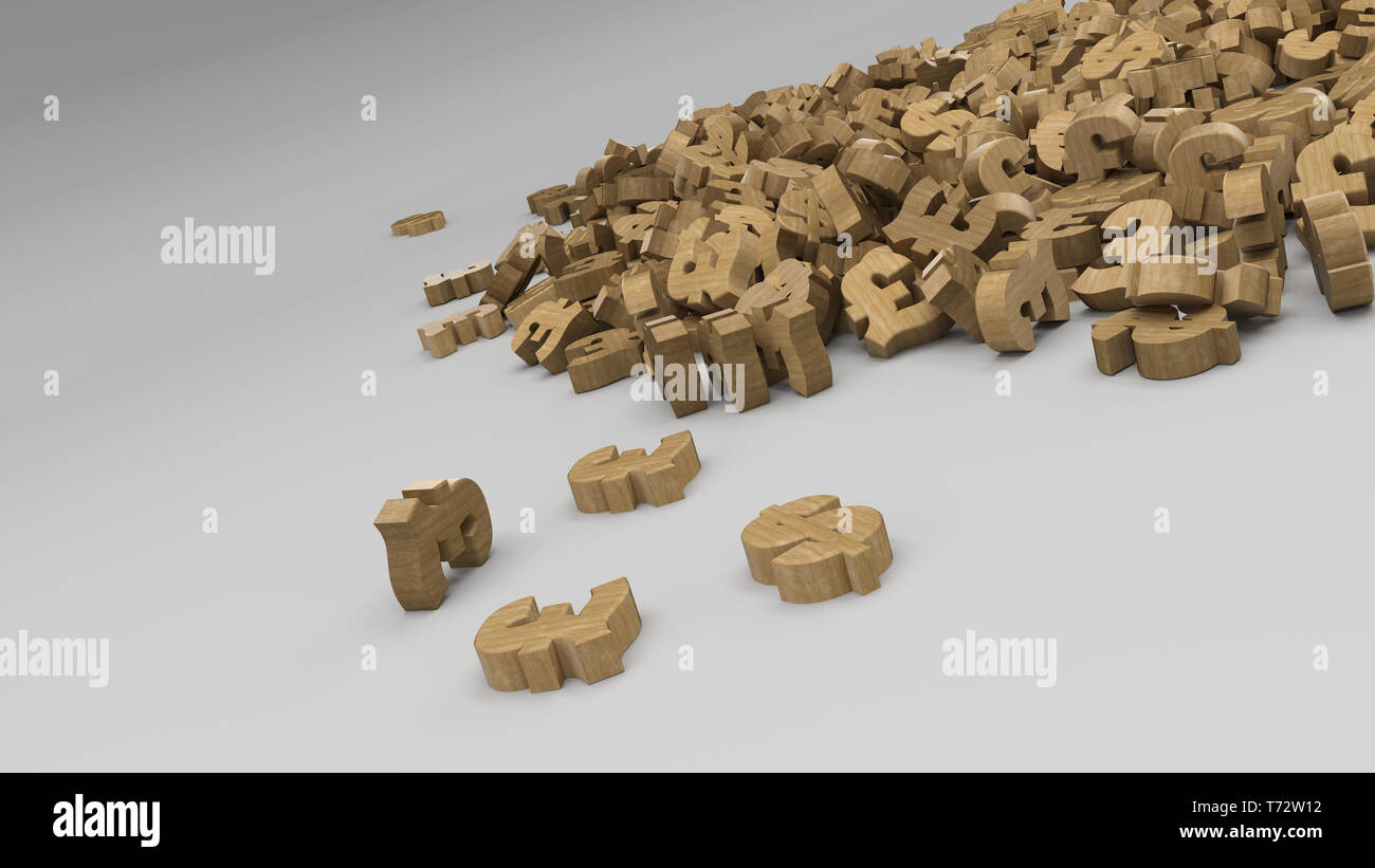 3D Render of Abstract Alphabet Background Stock Photo - Alamy