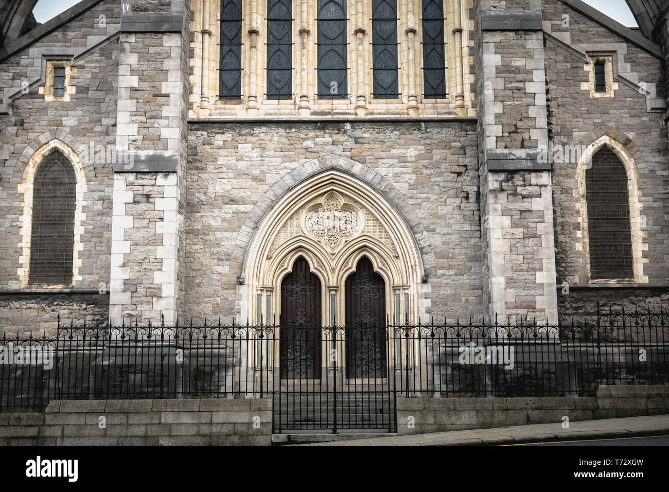 Architectural detail of Christ Church Cathedral or The Cathedral of the ...