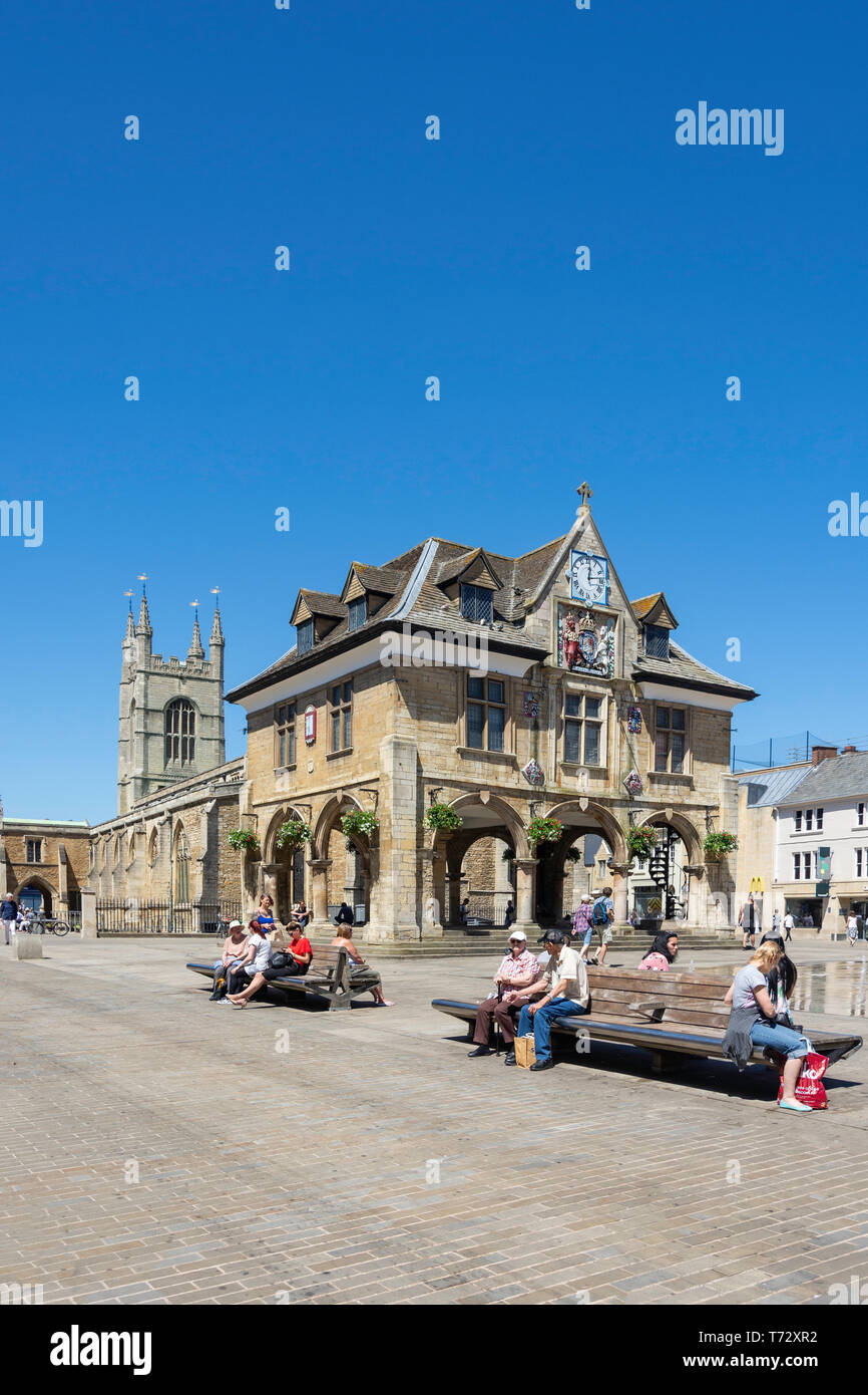 17th century The Guildhall (Butter Cross) and St John The Baptist ...