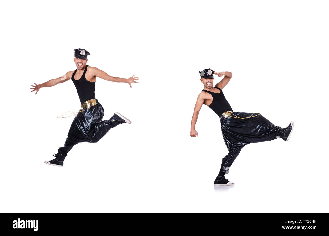 Rap dancer isolated on the white Stock Photo - Alamy