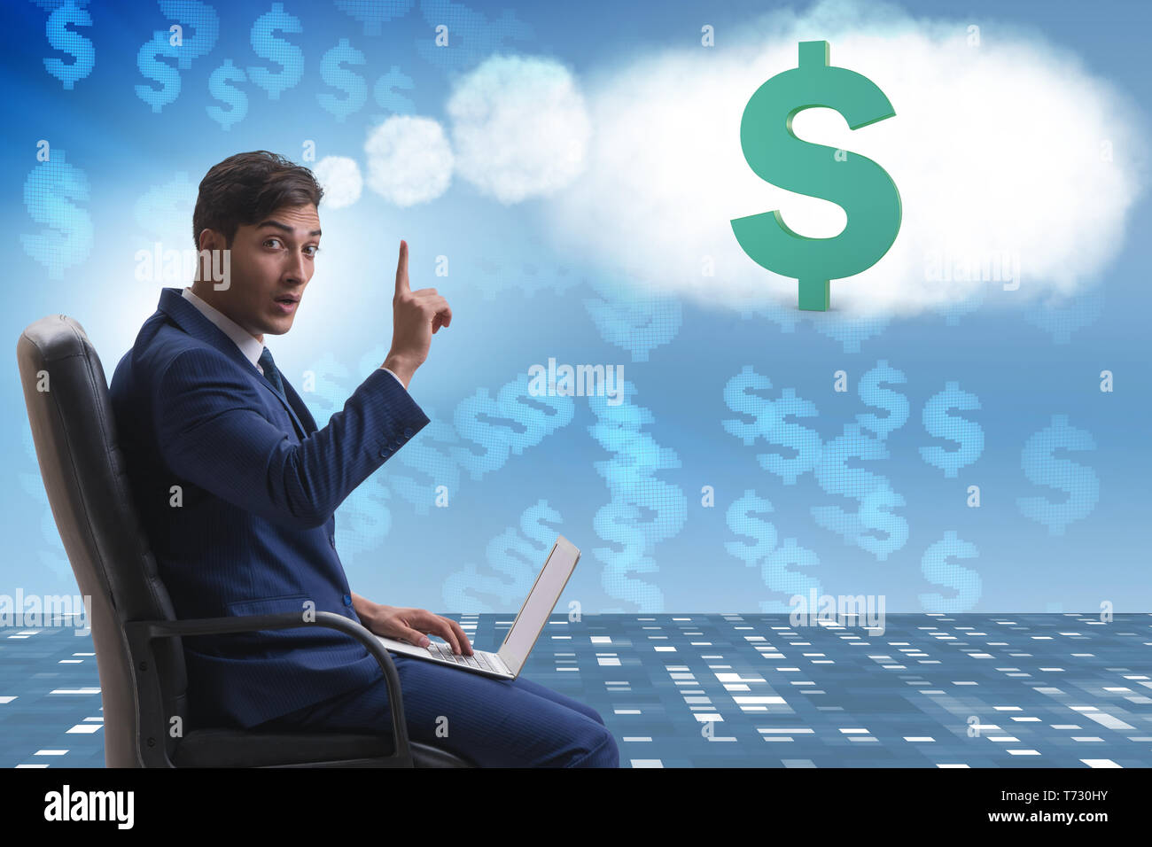 Man thinking about money dollars hi-res stock photography and images ...