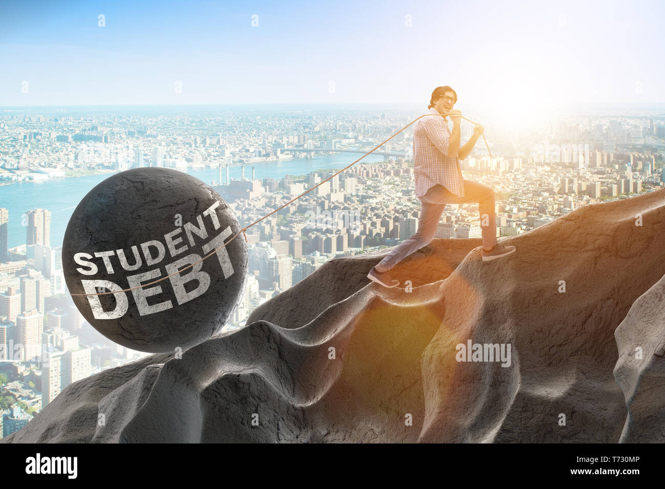 Concept of student loan and expensive education Stock Photo - Alamy