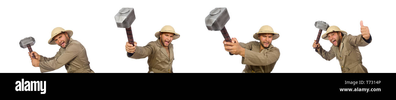 Man hammer diy Cut Out Stock Images & Pictures - Alamy