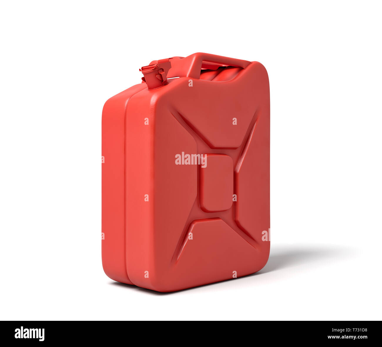 3d rendering of red gas can isolated on white background Stock Photo ...