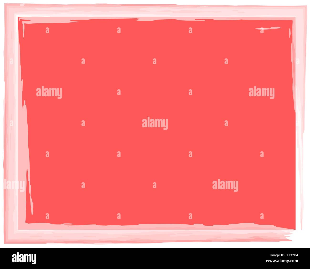 frame rectangle pink, Grunge brush vector hand drawn icon. Repeated ...