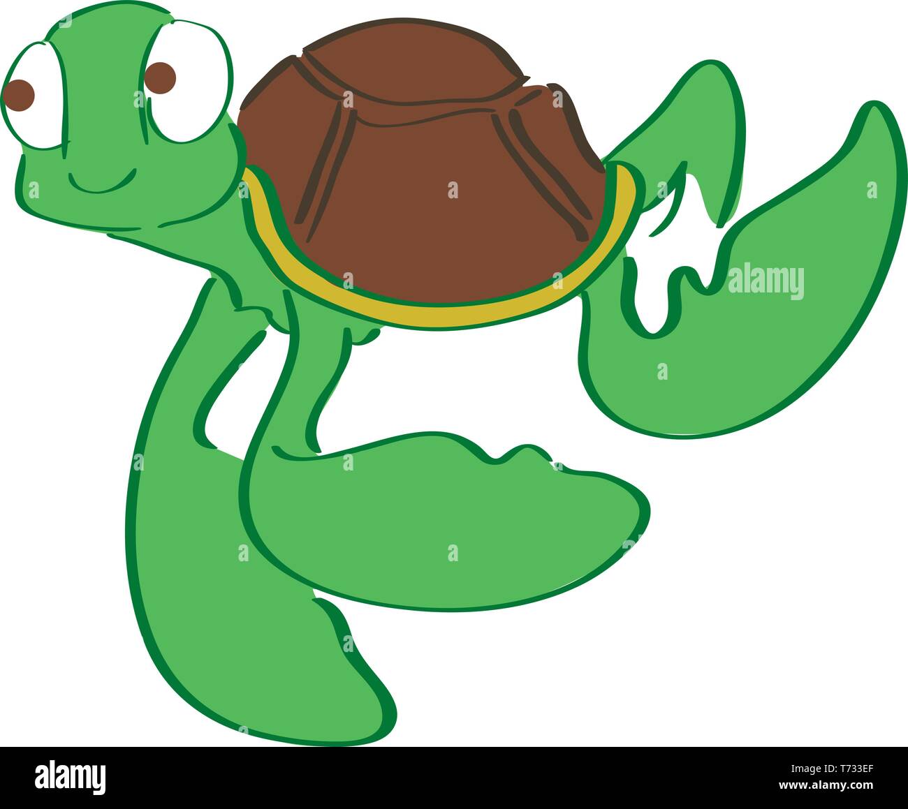 Green turtle species Stock Vector Images - Alamy