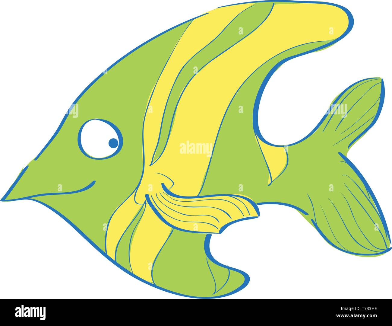 a green fish on a white background Stock Vector Image & Art - Alamy