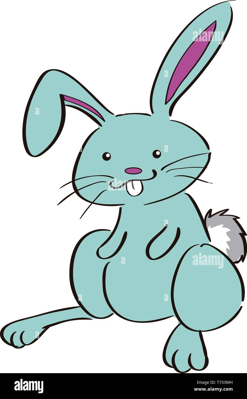 an isolated rabbit on a white background Stock Vector Image & Art - Alamy