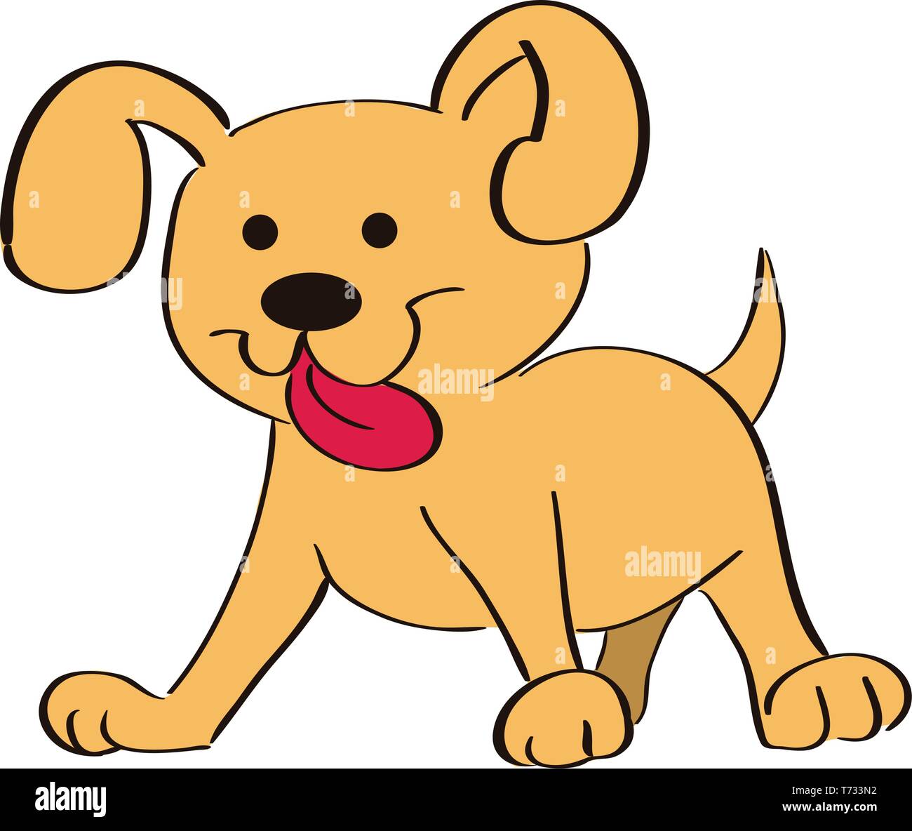Dog on a farm Stock Vector Images - Alamy