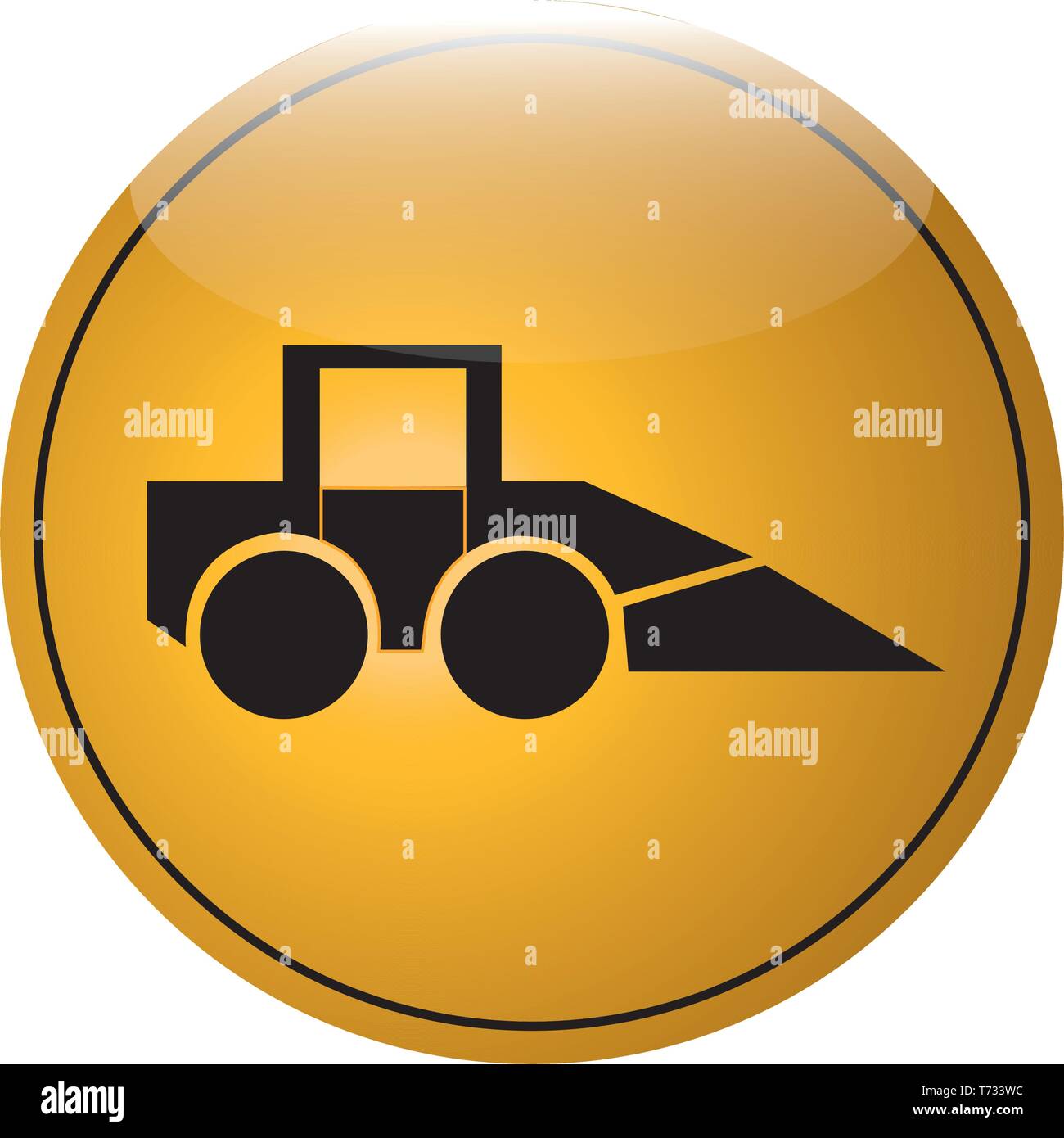 Bulldozer vector image hi-res stock photography and images - Alamy