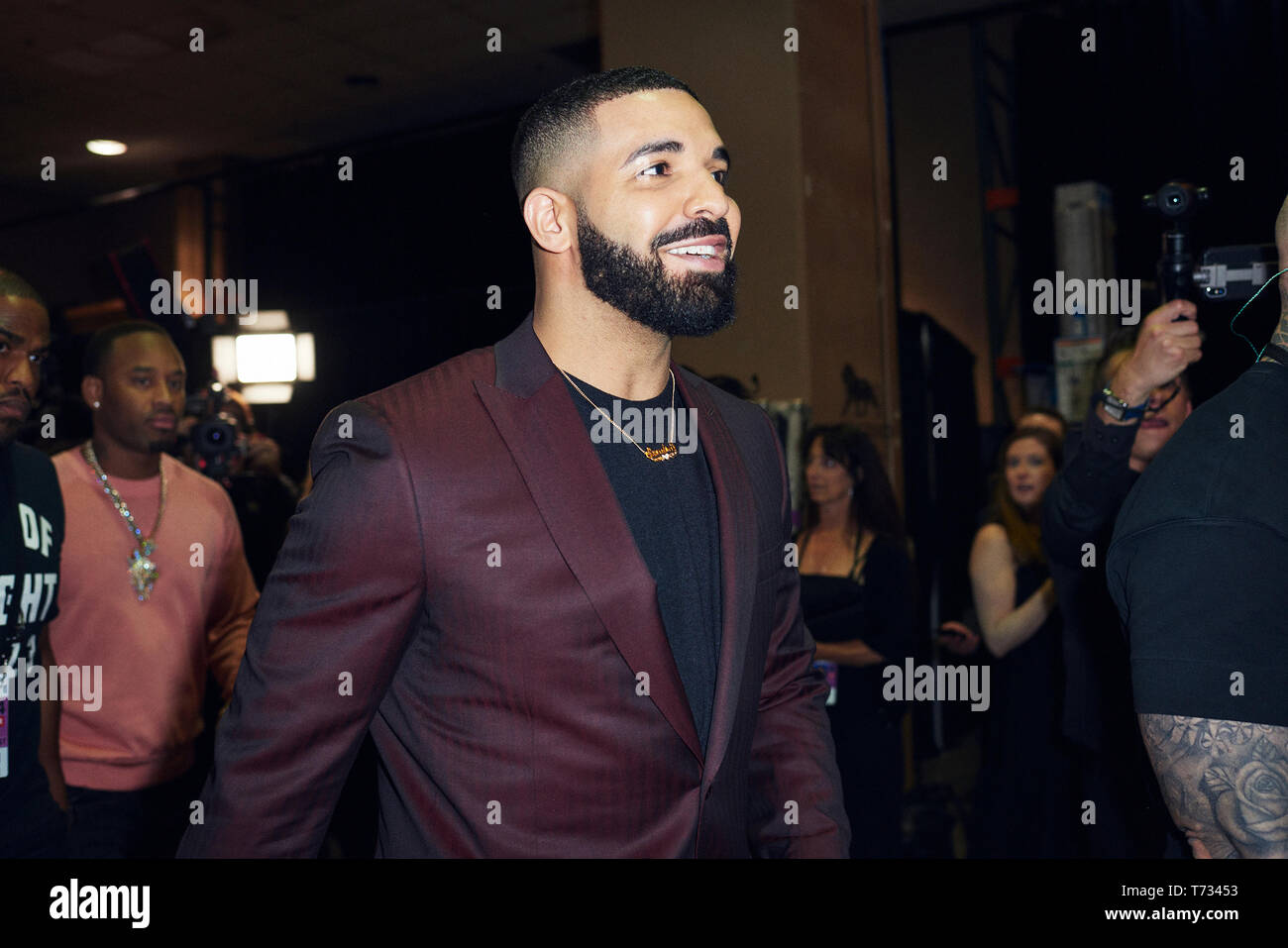 Drake at the 2019 Billboard Music Awards held at MGM Grand Garden Arena ...