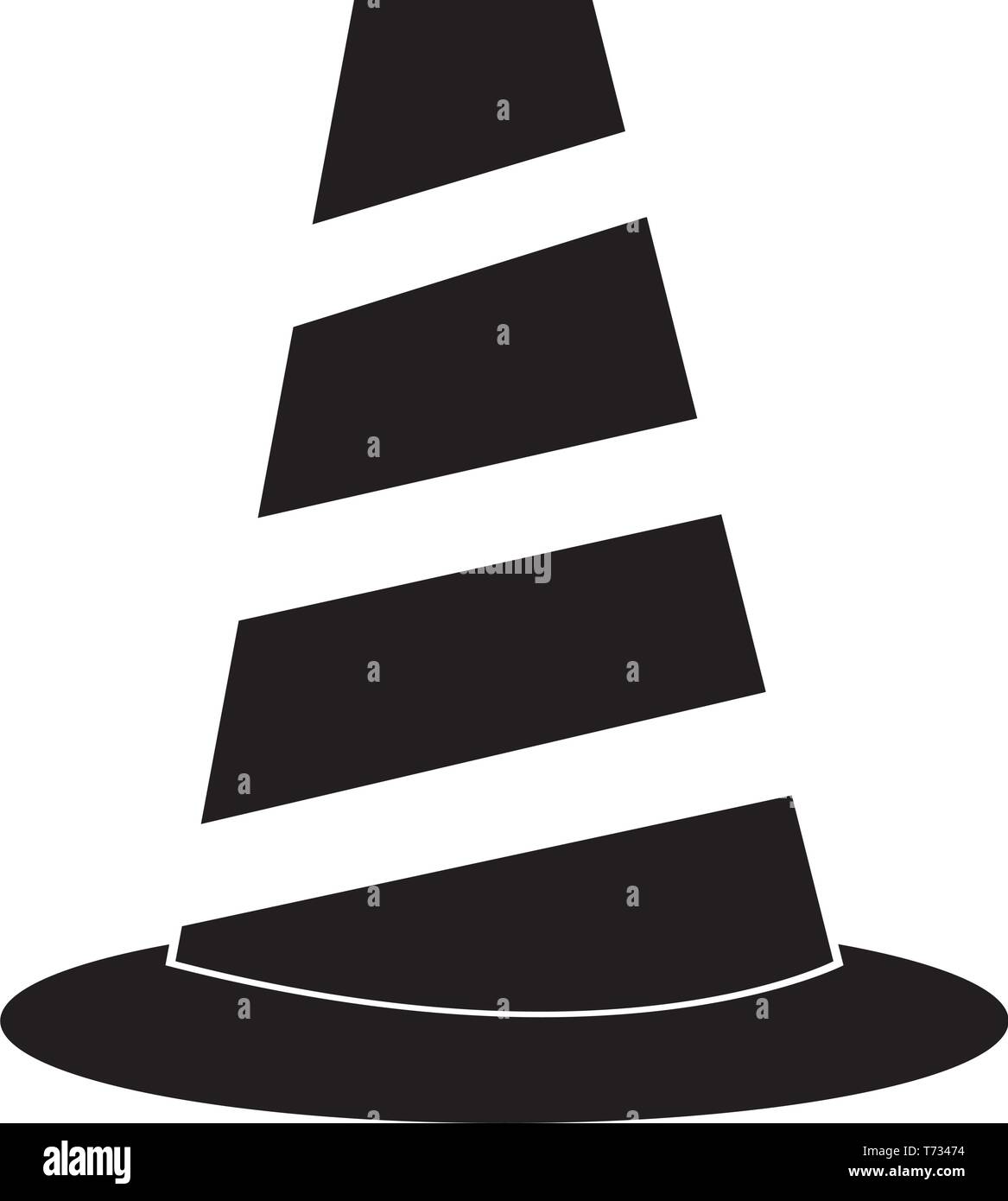 Cone sign Stock Vector Images - Alamy