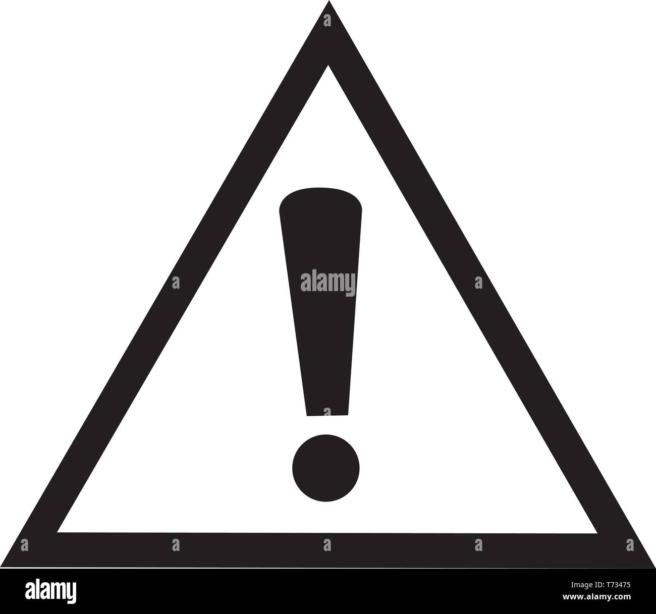 Isolated warning alert sign Stock Vector Image & Art - Alamy