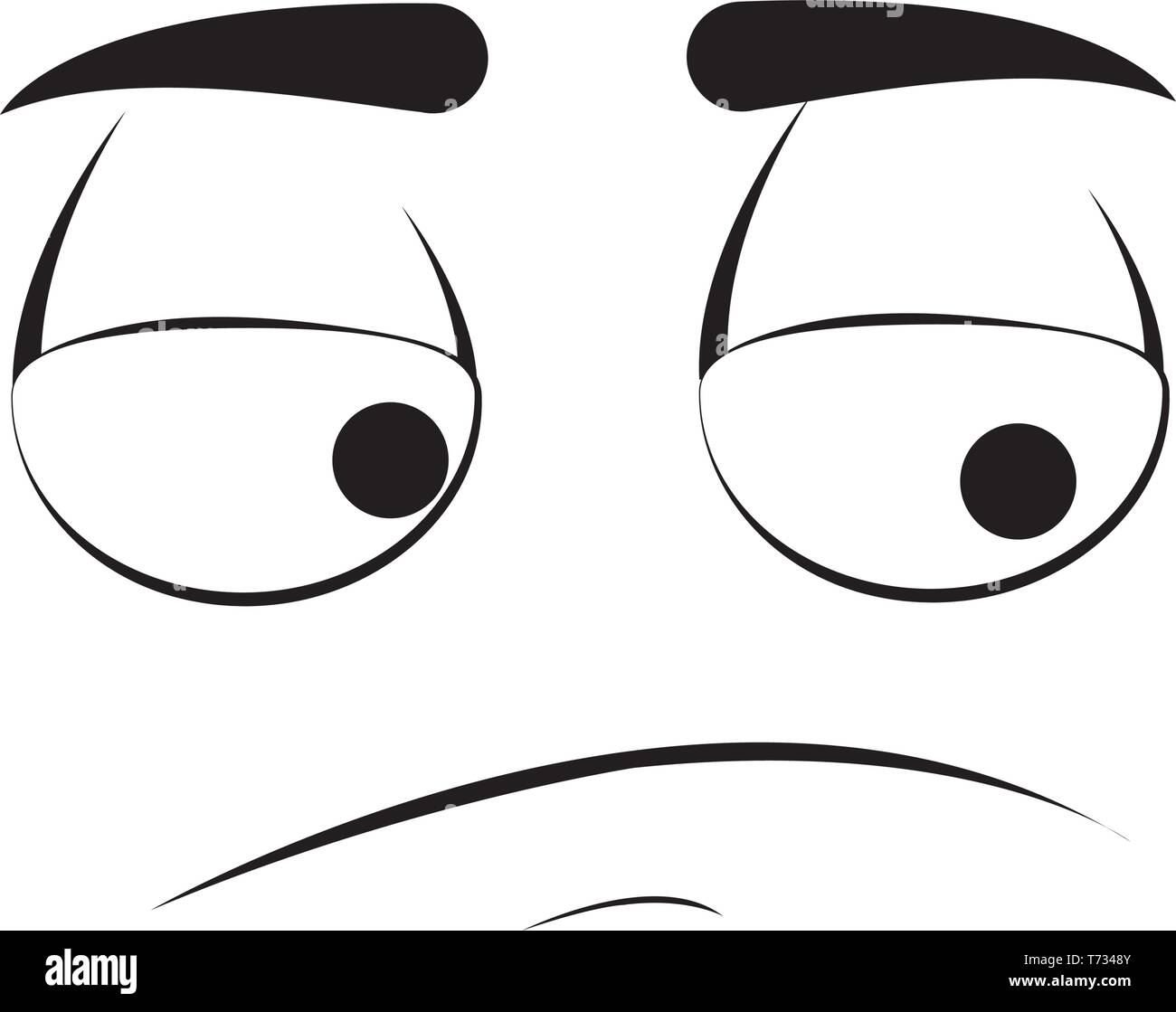 Boring face Stock Vector Images - Alamy