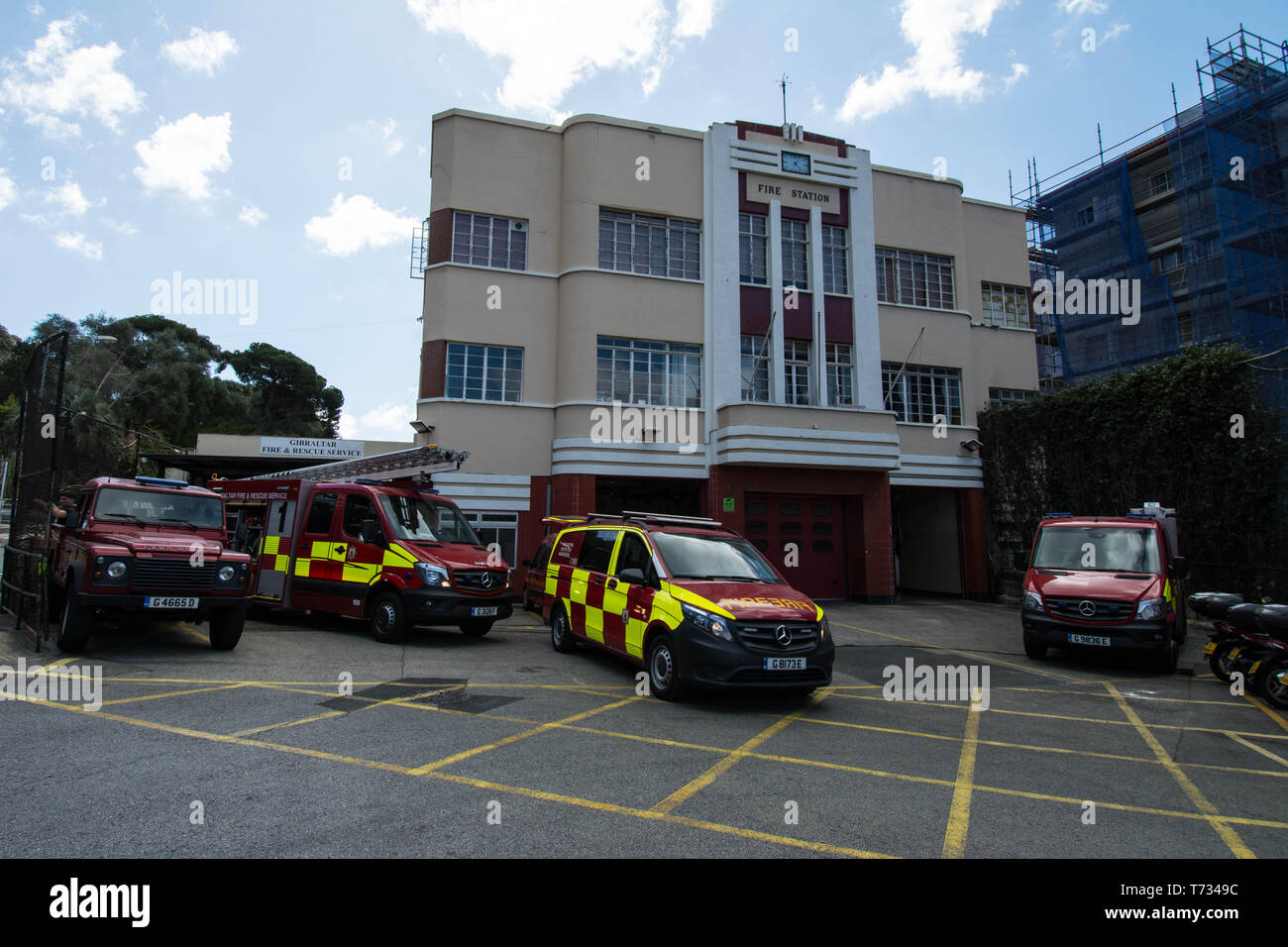 Fire station in Gibraltar cars fire engine building place emergency ...