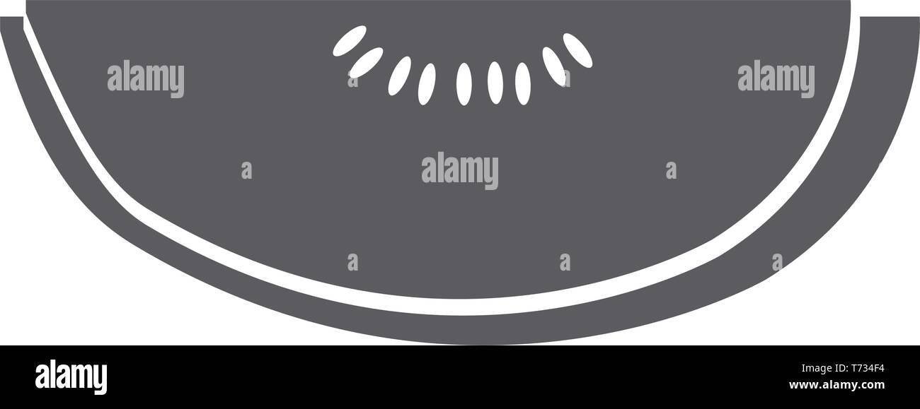 Silhouette of a cut watermelon Stock Vector Image & Art - Alamy