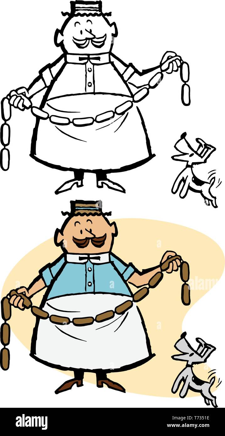 Italian sausage Stock Vector Images - Alamy