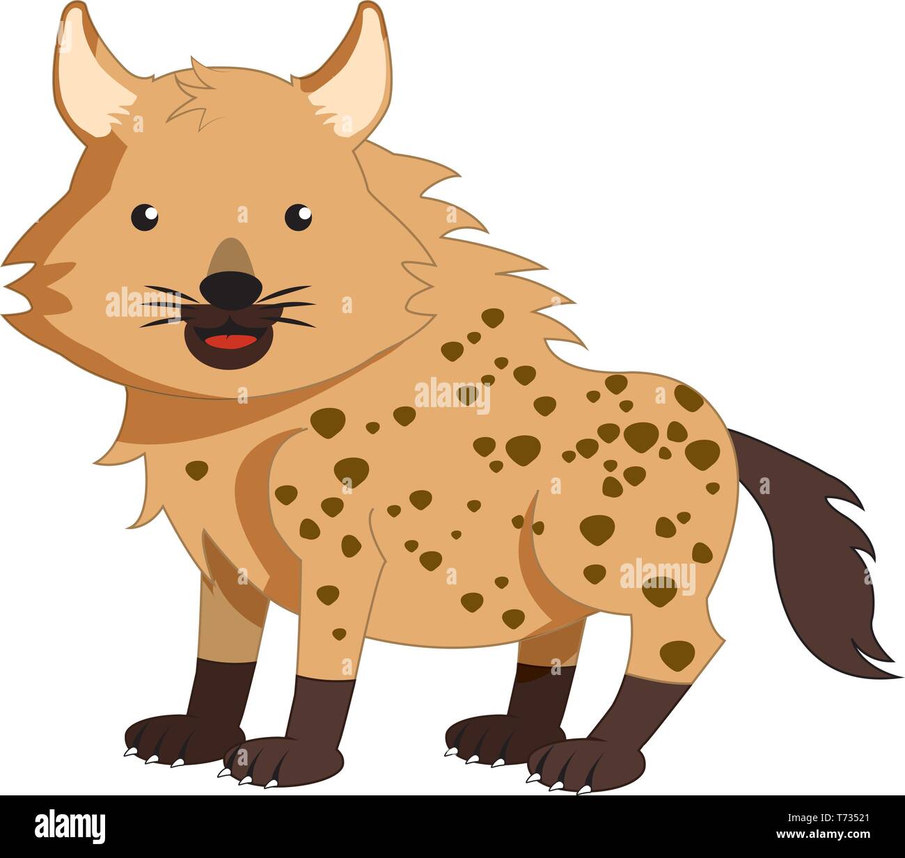 Cartoon of a cute hyena Stock Vector Image & Art - Alamy