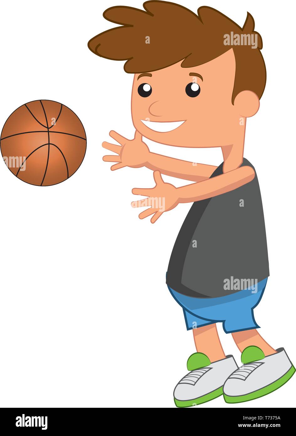 Passing Basketball Clipart