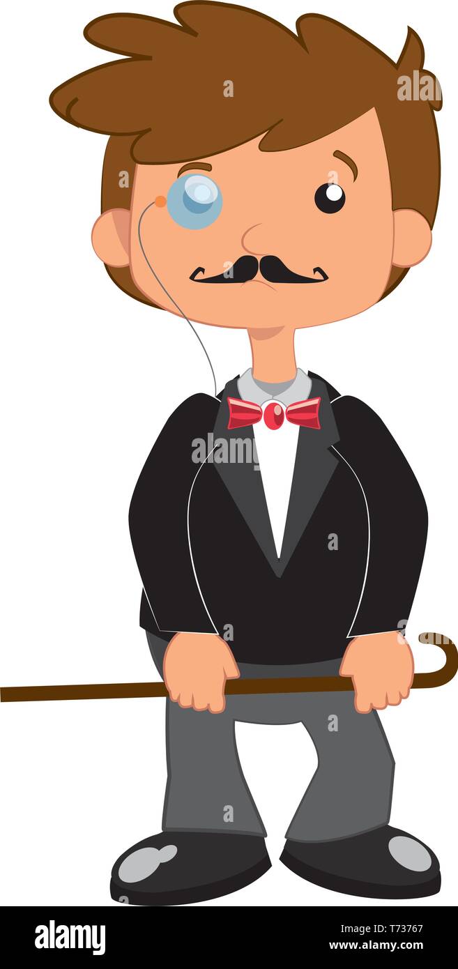 Elegant boy Stock Vector Images - Alamy