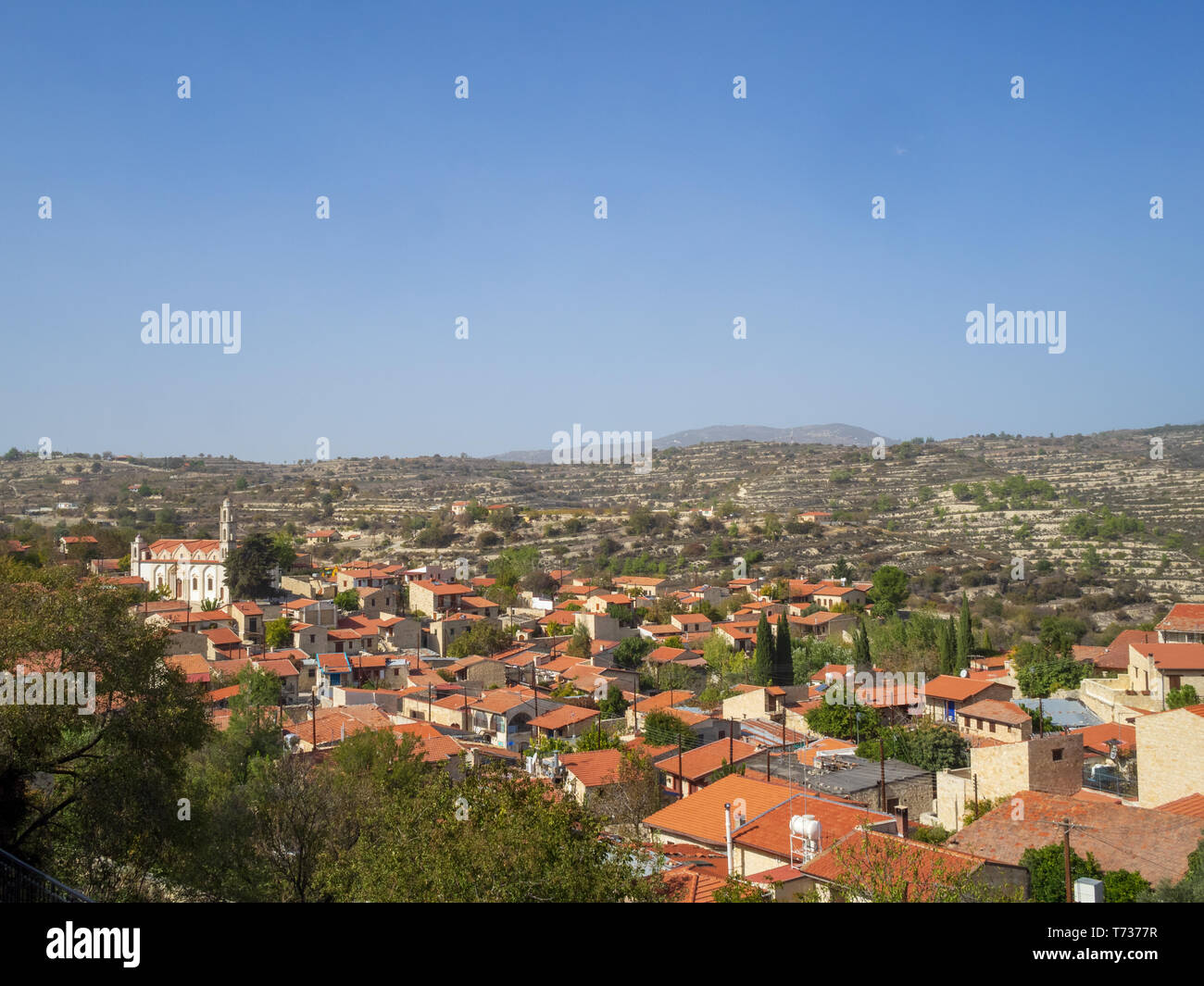 General view of Lofou, Cyprus Stock Photo - Alamy