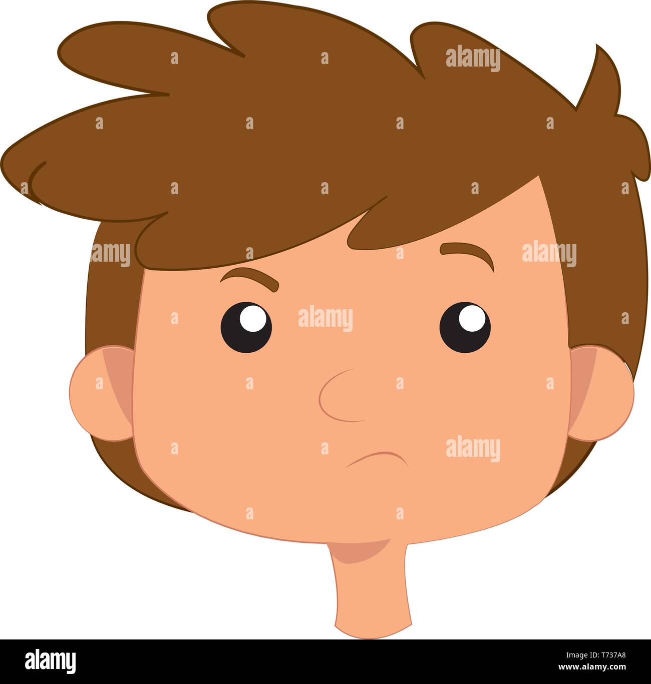 Avatar of an angry boy Stock Vector Image & Art - Alamy
