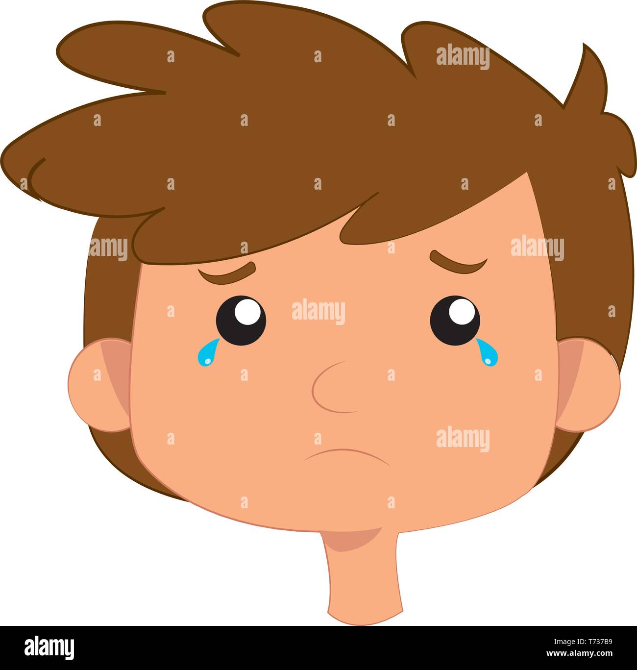 Avatar of a boy crying Stock Vector Image & Art - Alamy