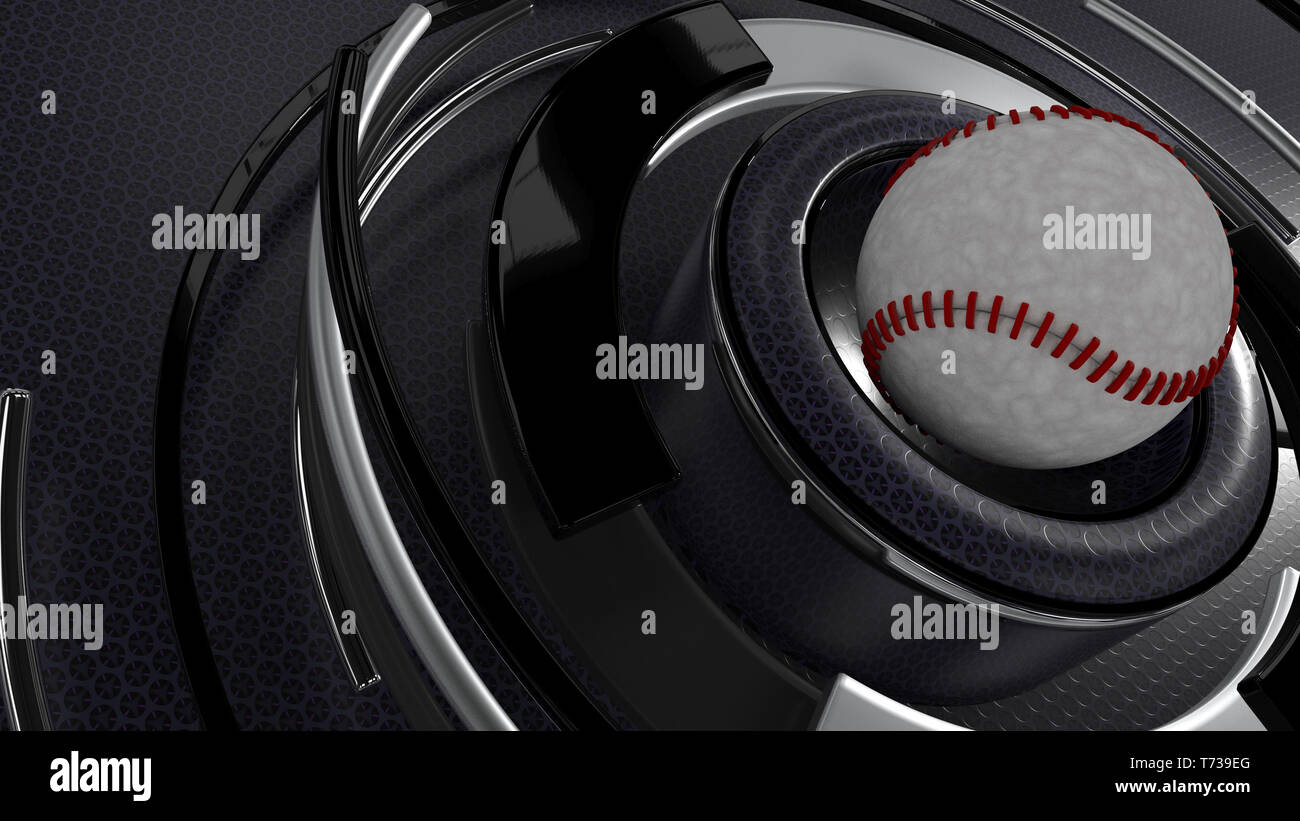 3D Render of a Baseball sports background Stock Photo - Alamy