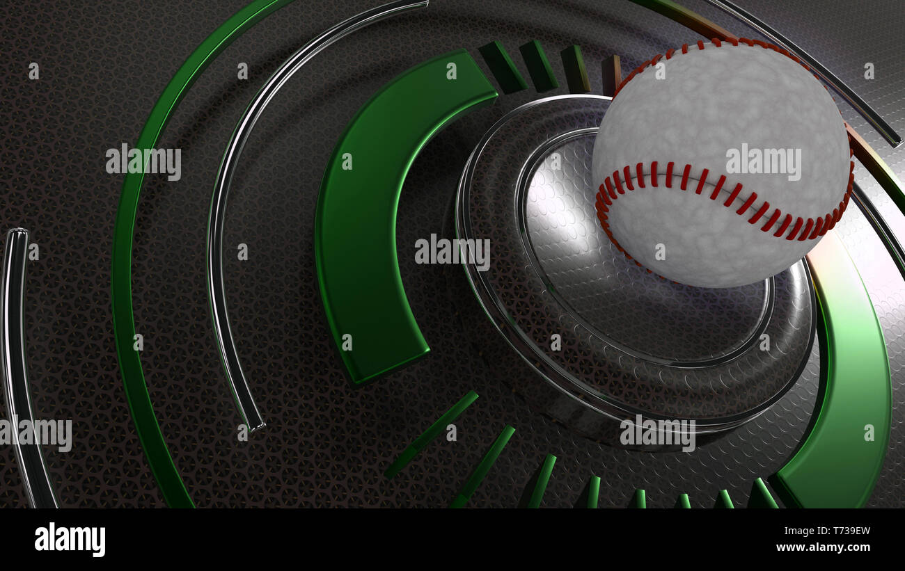 3D Render of a Baseball sports background Stock Photo - Alamy