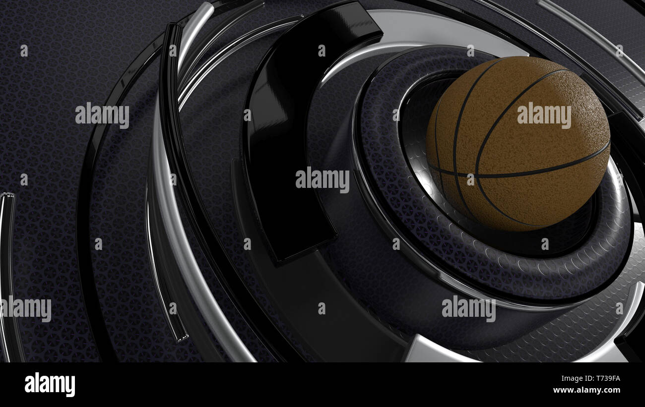 3D Render of a Basketball sports background Stock Photo - Alamy