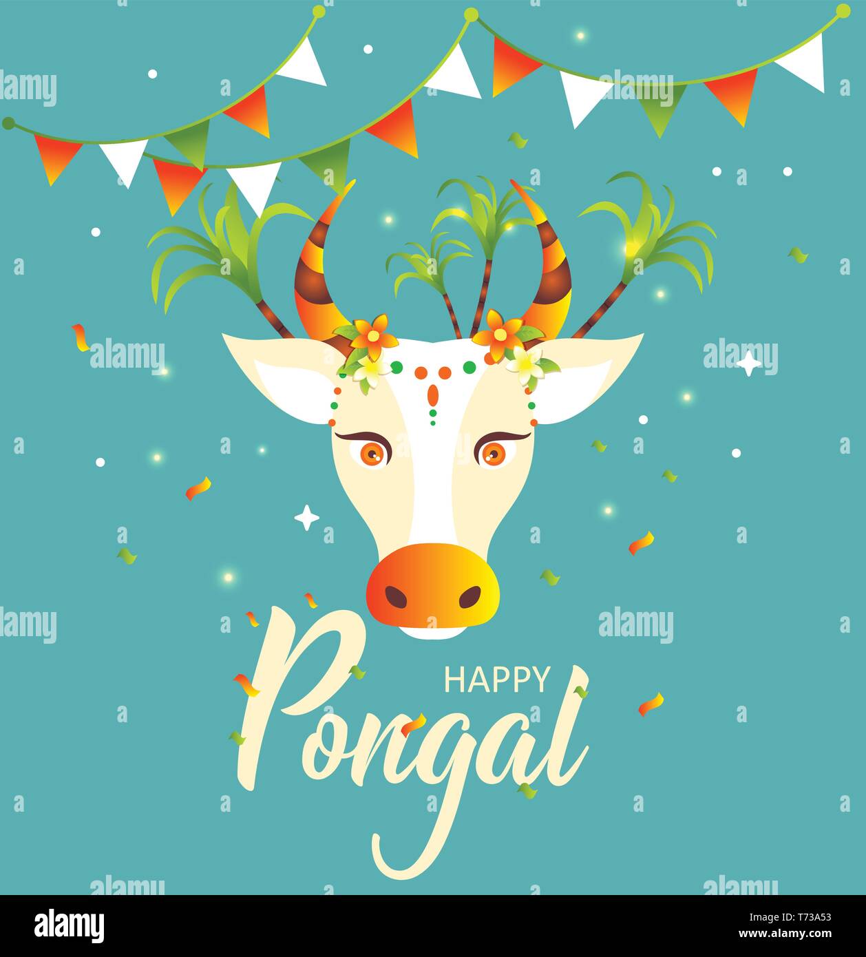 Pongal cow hi-res stock photography and images - Alamy